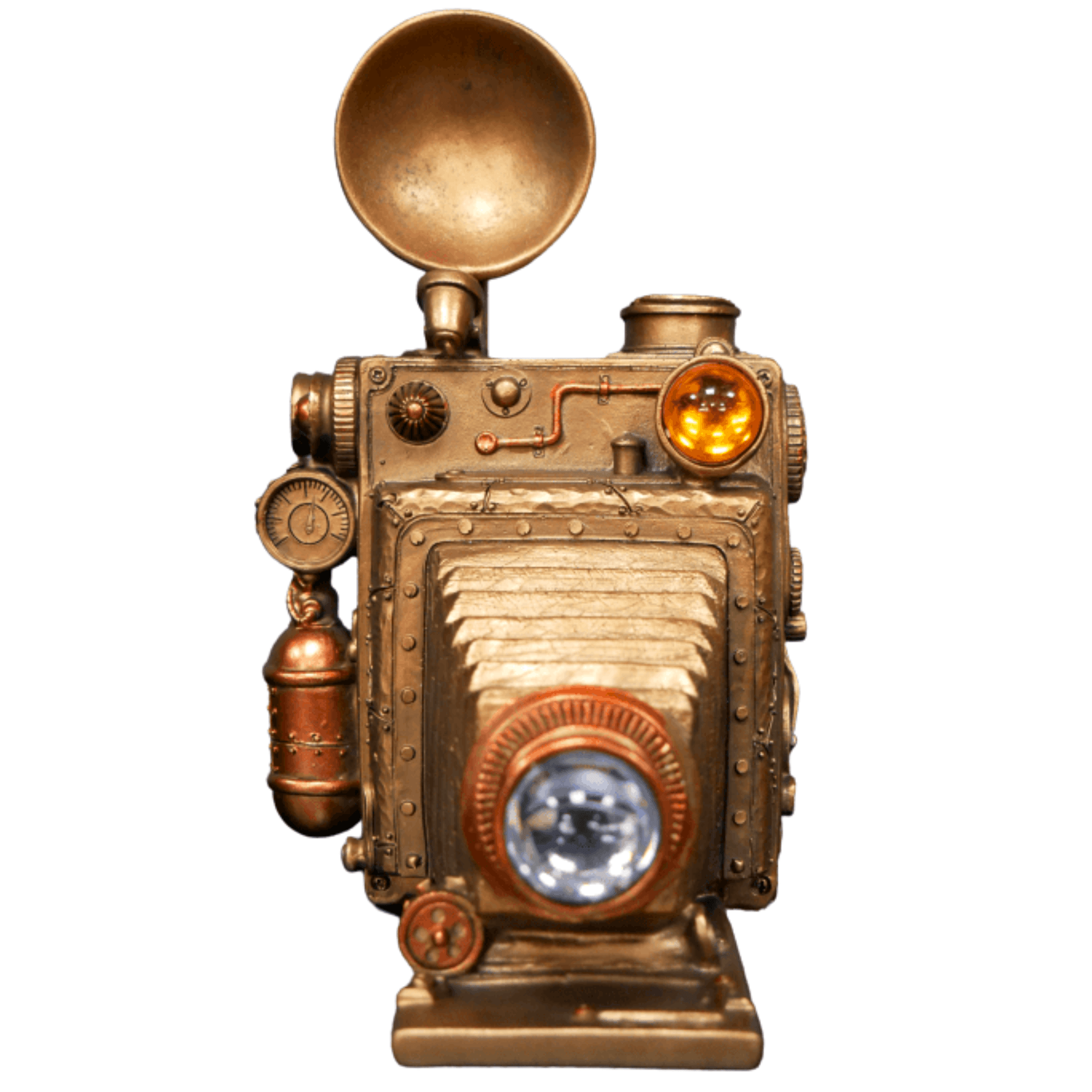 Steampunk Camera Ornament | Bronze Metal Camera – Boxzy